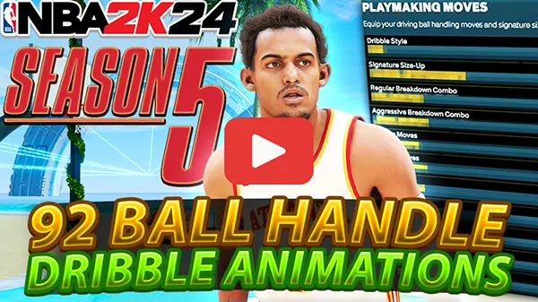 NBA 2K24 92 Ball Handle Dribble Moves Update