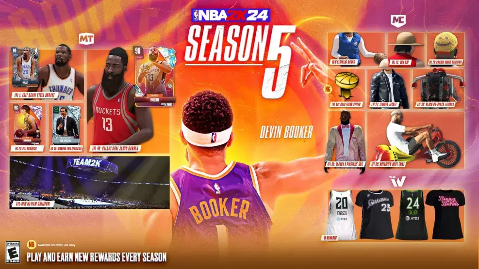 NBA 2K24 Season Pass | Season 5 Pass Rewards