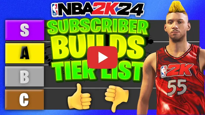 2k24 Subscriber Build Tier List